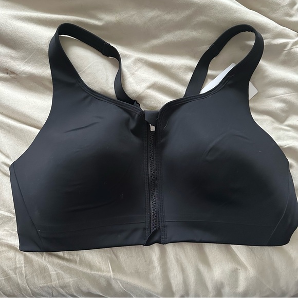 Athleta | Intimates & Sleepwear | Athleta Advance Zip Front Black ...